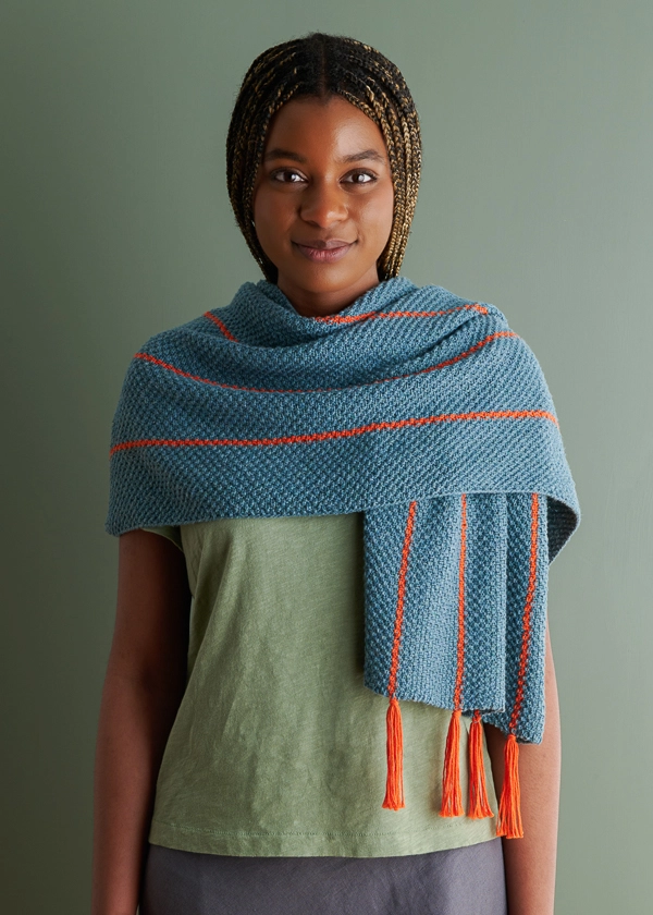 Sowing Seeds Wrap: Free Scarf Knitting Pattern