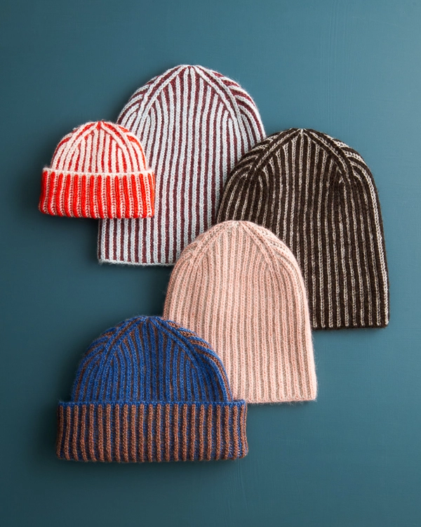 Two-Color Brioche Hat: Free Hat Knitting Pattern