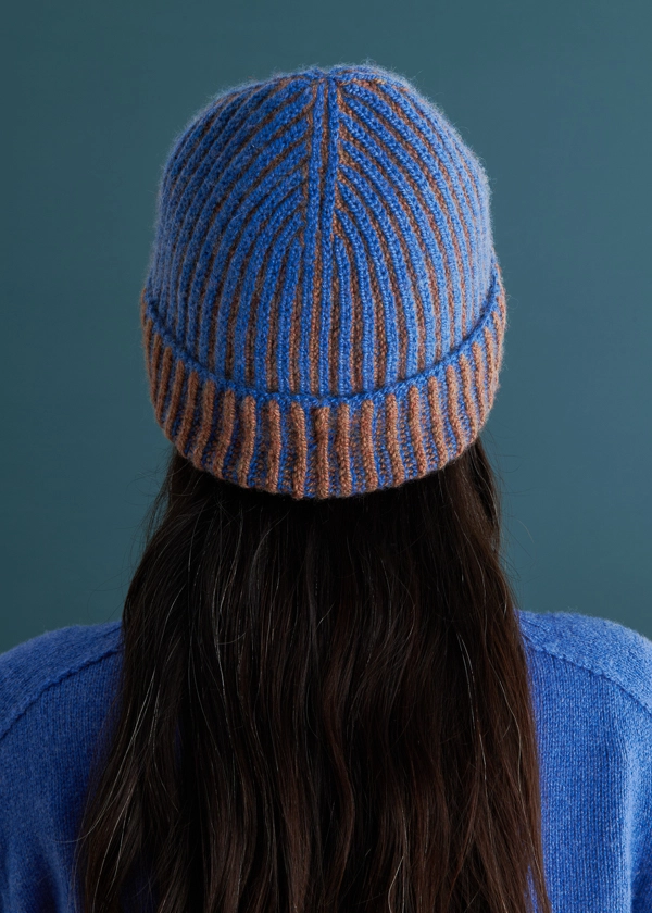 Two-Color Brioche Hat: Free Hat Knitting Pattern