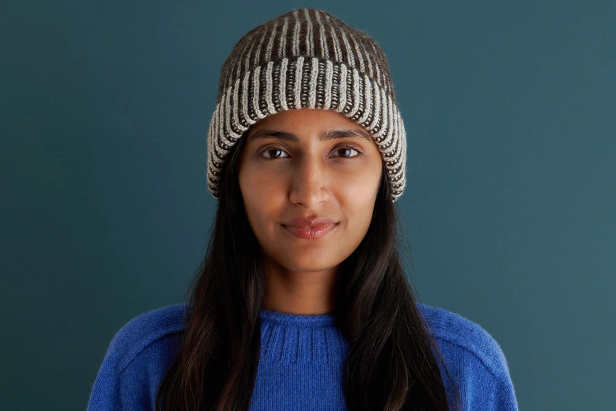 Two-Color Brioche Hat: Free Hat Knitting Pattern
