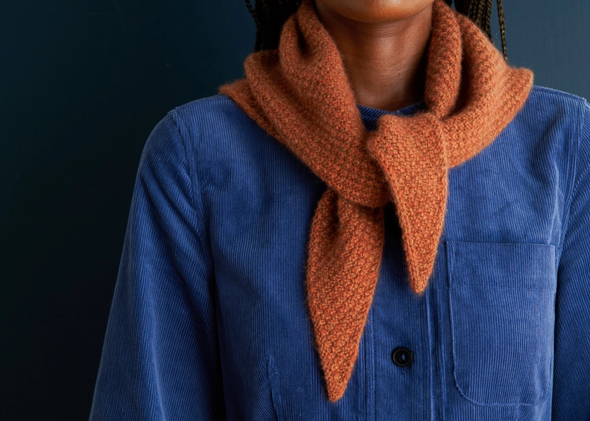 Cloudberry Bandana: Free Scarf Knitting Pattern