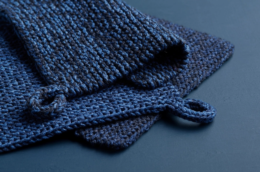 Blue Moon Pot Holder: Free Pot Holder Knitting Pattern